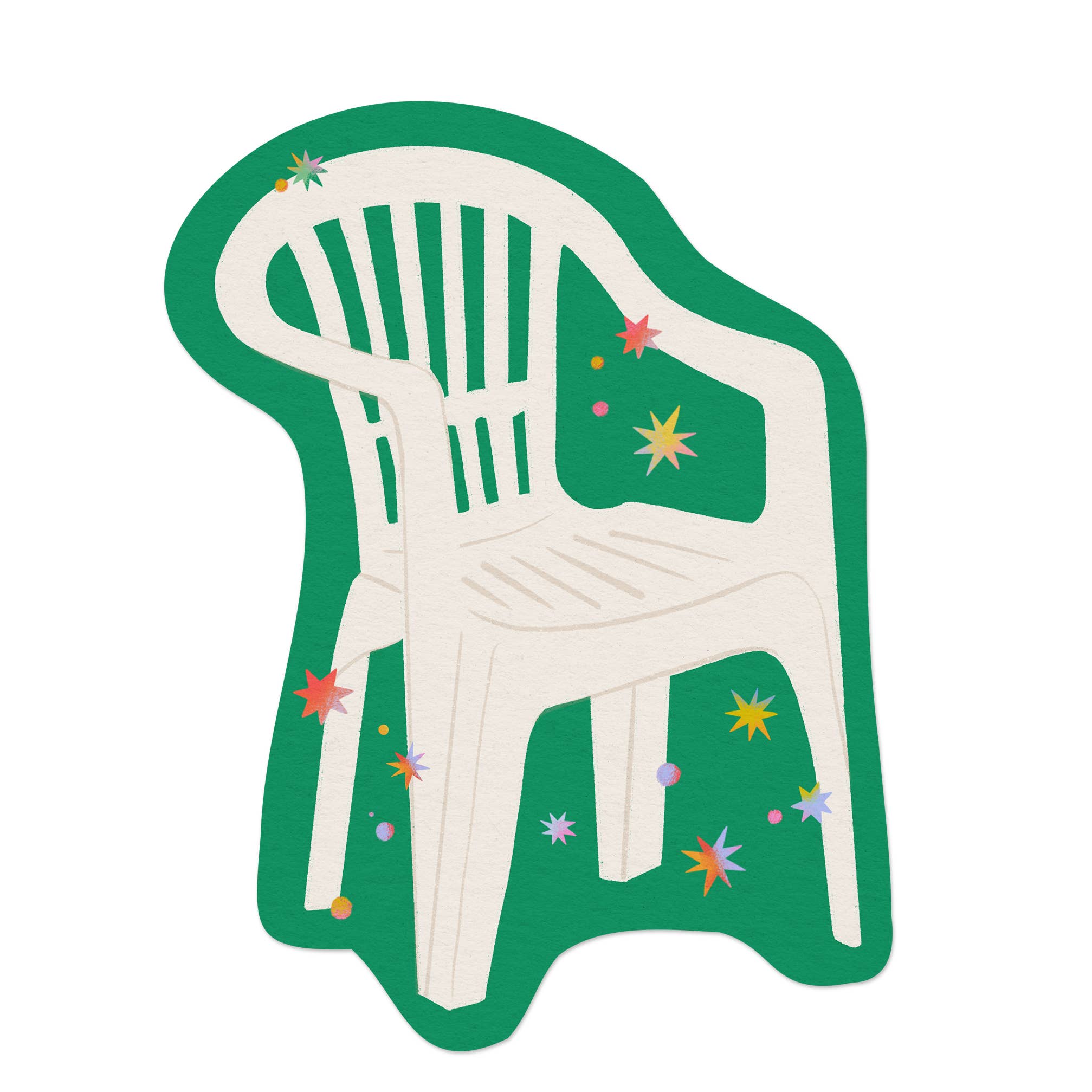 DtMF Chair Vinyl Sticker - Bad Bunny